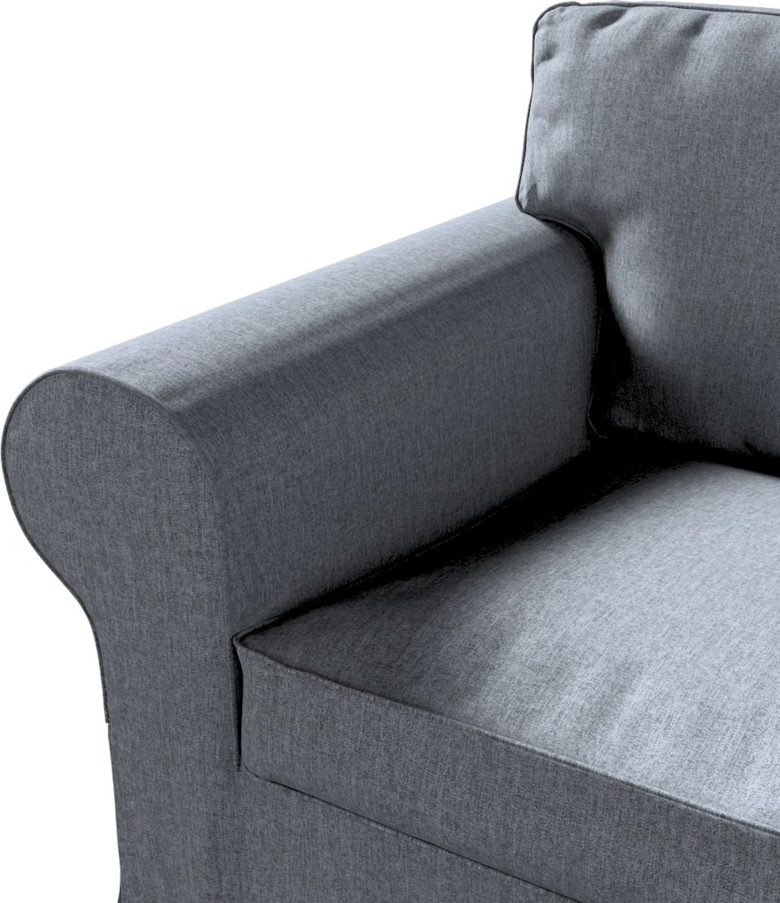Potah na křeslo IKEA Ektorp barva šedá látka pletený vzor