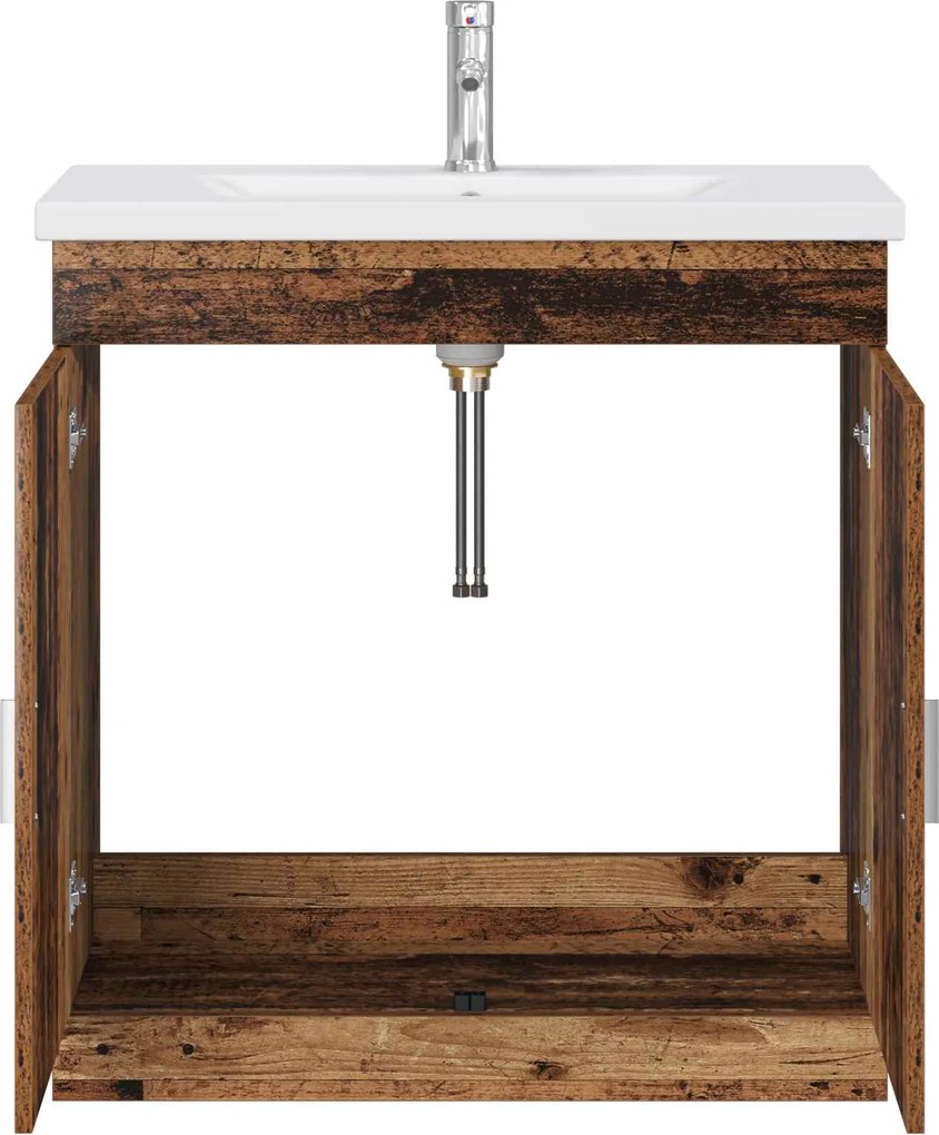 Sada koupelnového nábytku Staré dřevo 81 x 40 x 84,5 cm 3404364