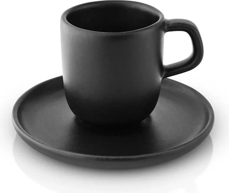 Šálek na espreso s podšálkem Eva Solo NORDIC KITCHEN 65ml černý