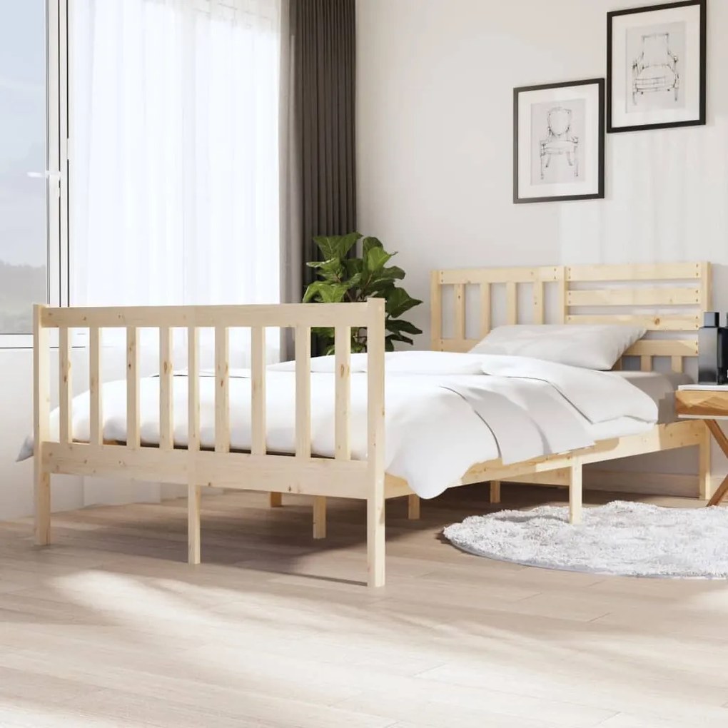 Rám postele 75 x 190 cm Small Single masivní dřevo