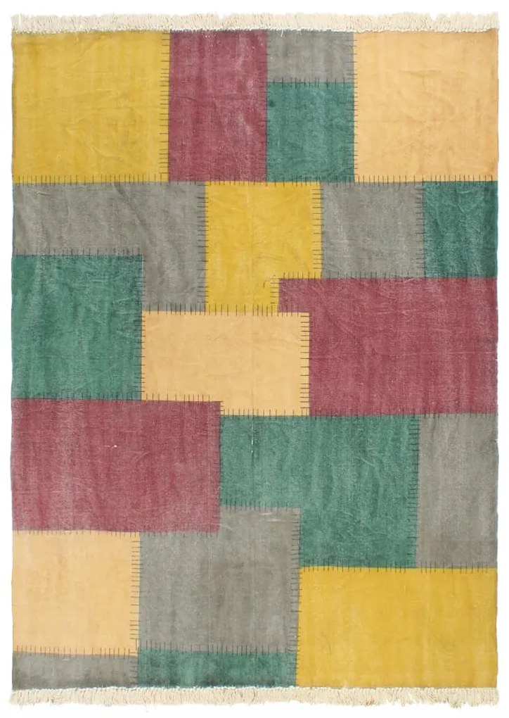 287554 vidaXL Ručně tkaný koberec Kilim bavlna 160 x 230 cm potisk barevný