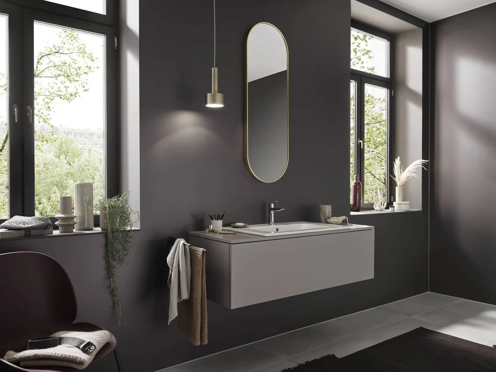 Hansgrohe Logis, umyvadlová baterie Fine 110, s výpustí, EcoSmart, chromová, 71251000