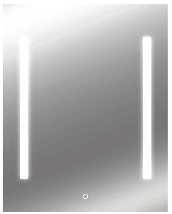 Jokey Zrcadla SIRIUS II Zrcadlo podsvícené LED osvětlením - š. 60 cm, v. 80 cm 48002112