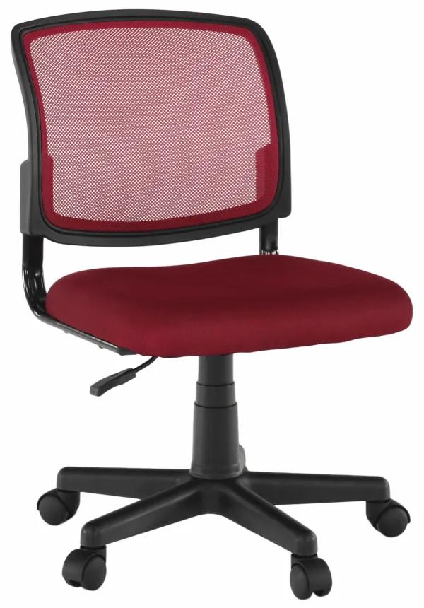 Otočná židle, tmavočervená/černá, RAMIZA