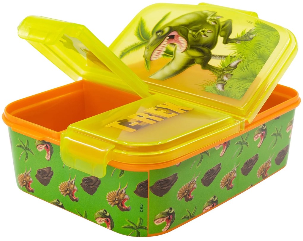 Multibox na svačinu Tyranosaurus Rex se 3 přihrádkami