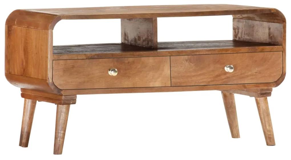 TV stolek Lance - masivní mangovníkové dřevo | 90x35x47 cm