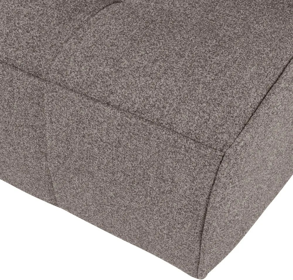 Hnědá pohovka z textilie bouclé 204 cm Cluster – vtwonen