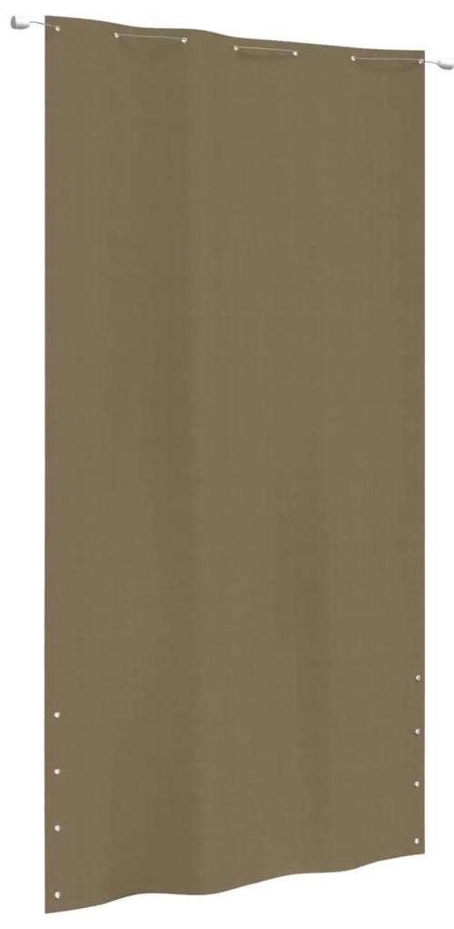 Balkonová zástěna taupe 140 x 240 cm oxfordská látka - Default Title