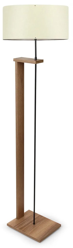Opviq Stojací lampa, dřevěná AYD-2826, Krémová