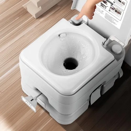 přenosná toaleta splachovací cestovní kemp 12,1 l komoda nočník venkovní vnitřní