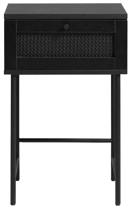 Černý odkládací stolek Unique Furniture Pensacola 45 x 45 cm