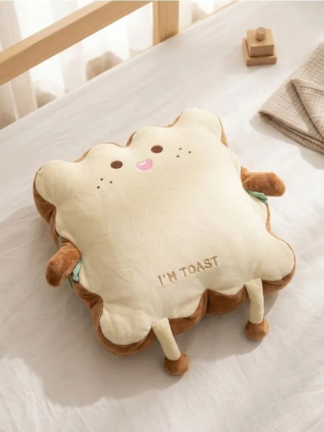 Sinsay - Plyšová hračka ve tvaru toastu - béžová