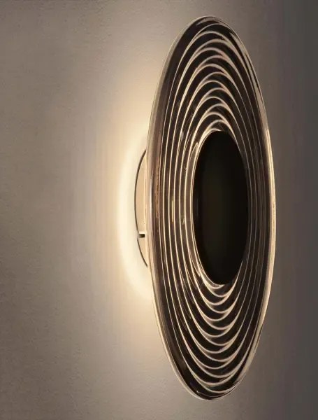LED černá nikl & kouřové svítidlo na zeď Nous 8W