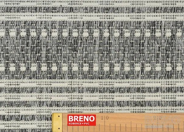 Breno Kusový koberec CASA 601 silver, 80x150 cm, Stříbrná/Šedá