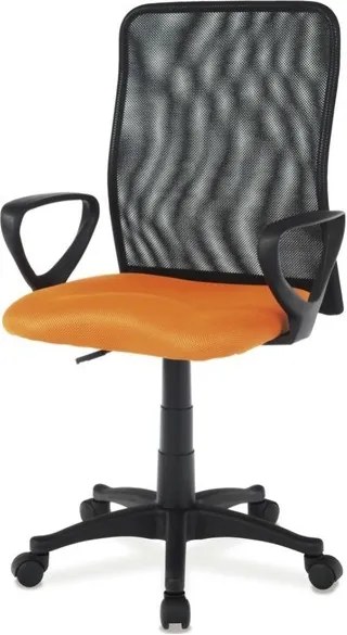 Sconto Kancelářská židle FRESH oranžová/černá