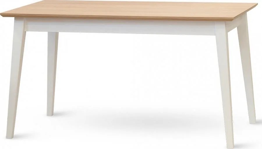 Stima Stůl Y25 variant | Délka stolu: 160,Šíře stolu: 80,Odstín: dub kansas-bílá