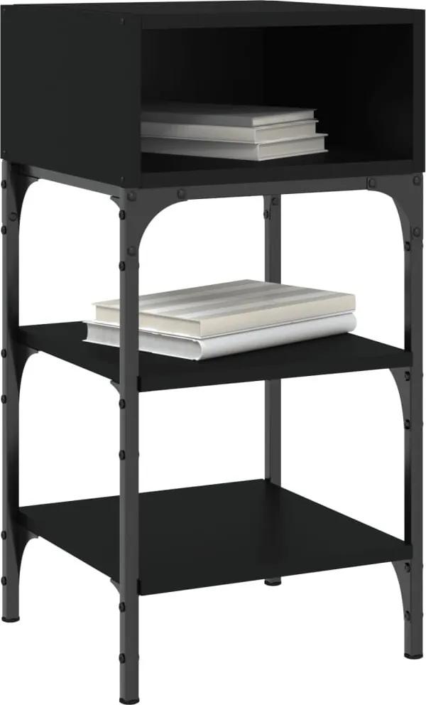 vidaXL Noční stolek 35 x 34,5 x 70 cm kompozitní dřevo [825883] Barva: Černá