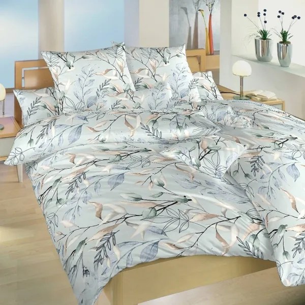 Dadka Povlečení bavlna Milaya mentol  200x200, 2x70x90 cm