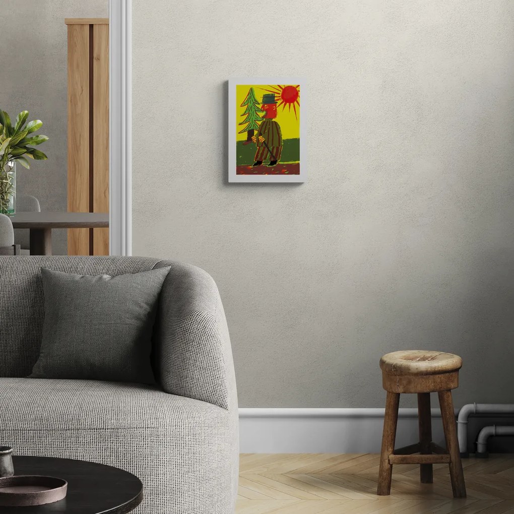 Přemysl Černý | Na procházce Rám: Černý, Velikost: 40 x 30 cm