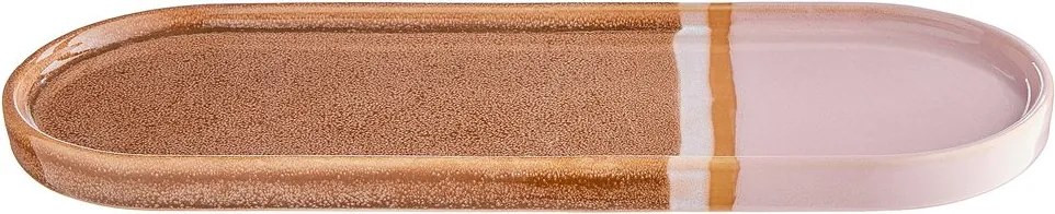 MEDLEY Podnos 30 x 11 cm - hnědá/růžová