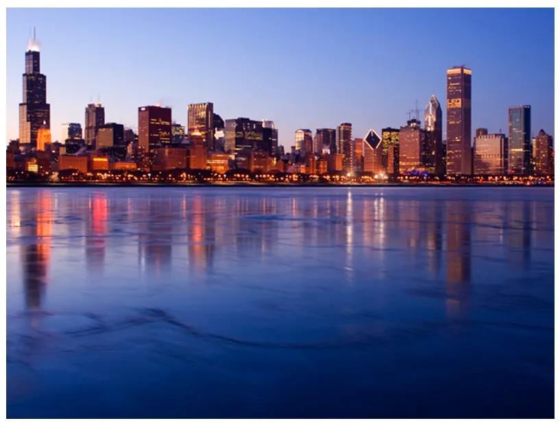 Fototapeta - Icy Downtown Chicago