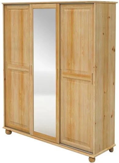 Bradop Skříň s posuvnými dveřmi, třídveřová se zrcadlem B841