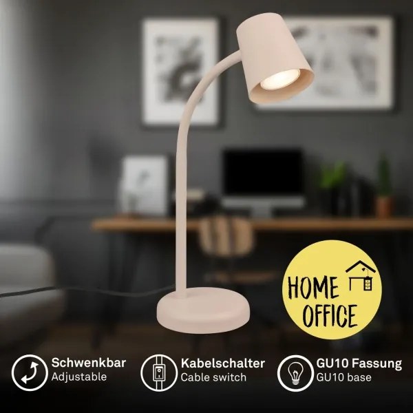 Briloner 7476-011 - Stolní lampa SKRIVA 1xGU10/9W/230V béžová