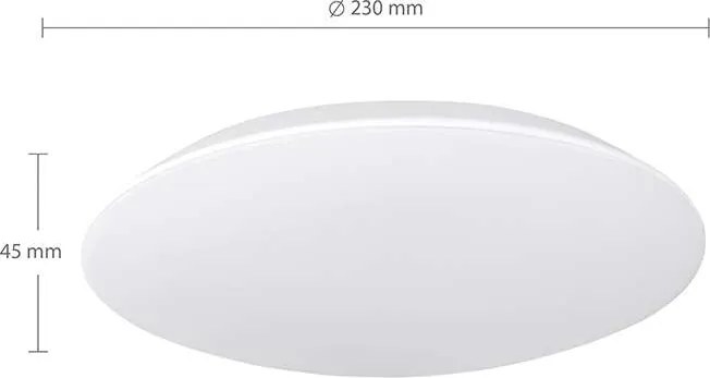 LED stropní světlo odolné vůči vlhkosti WO822 - průměr 23 cm, bílá