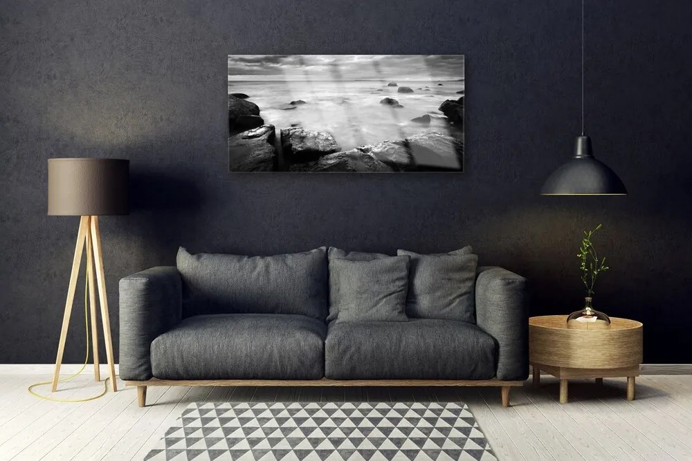 Plexisklo-obraz Skála Moře Krajina 100x50 cm