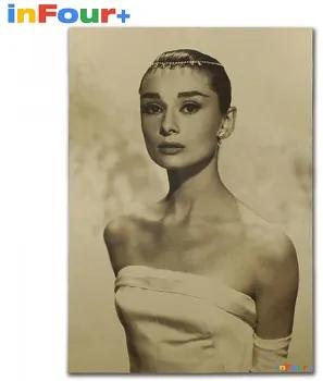 Plakát Audrey Hepburn 51,5x36cm Vintage č.5