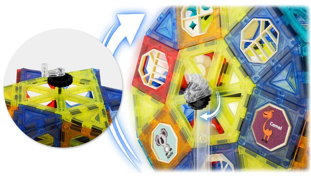 Magnetické bloky s kolotočem RK-769 Ricokids