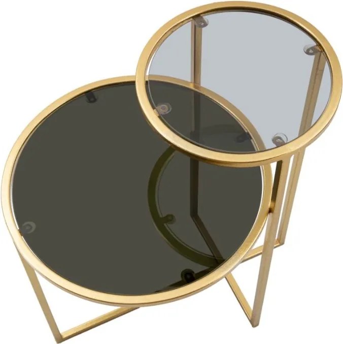 Designový odkládací stolek Calantha 50 cm zlatý