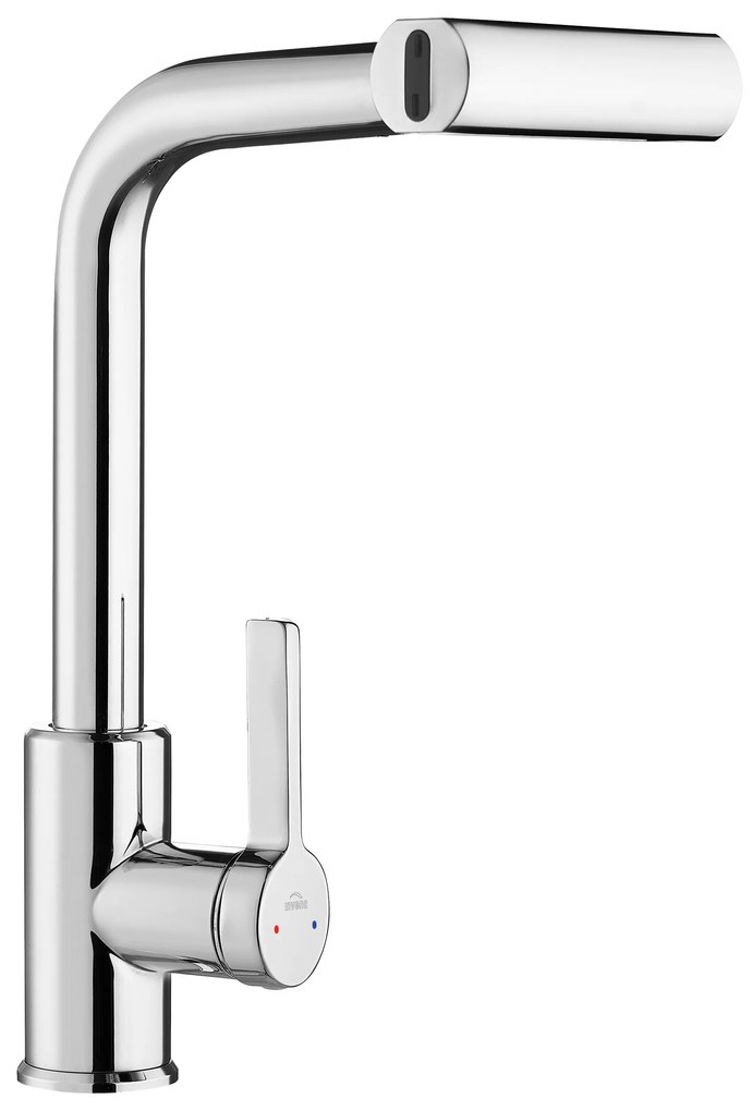 Invena Nelia, vysoká dřezová baterie, 4-funkční výtok, chromová, INV-BZ-34-001-A