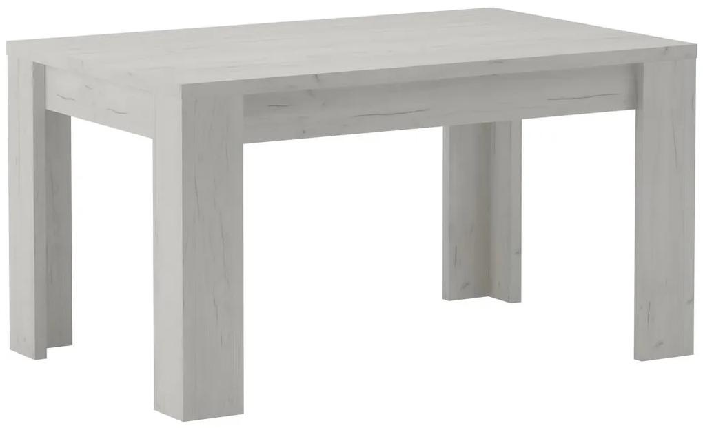 Jídelní stůl rozkládací KORA 120x80 jasan bílý