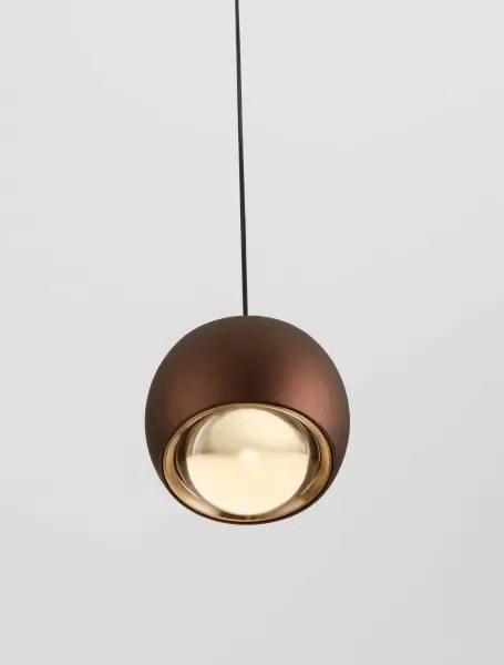 LED kávový designový lustr Conga
