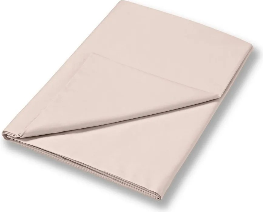 Béžové prostěradlo z bavlněného saténu 275x275 cm Cotton Sateen – Bianca