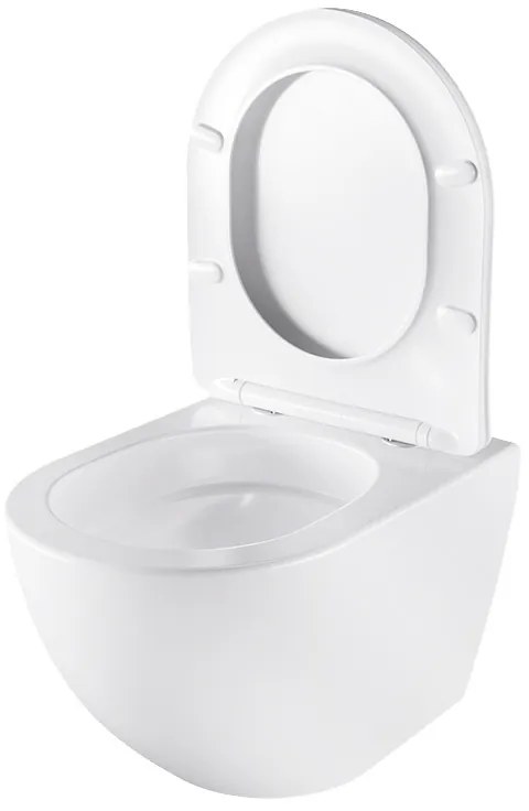 BPS-koupelny Závěsná WC mísa se SoftClose sedátkem HYD-4194, bílá