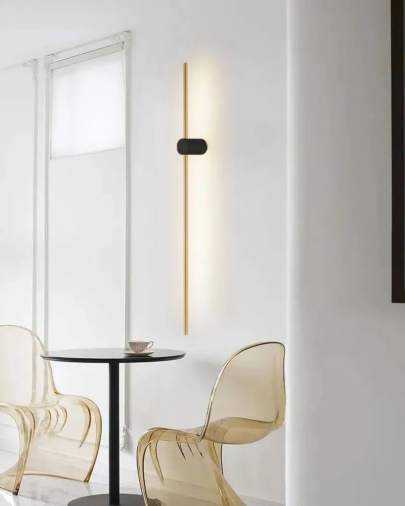 Toolight Toolight, LED nástěnné svítidlo 90cm, 18W, 3000K, LHJ062-W, černá-zlatá, OSW-50030