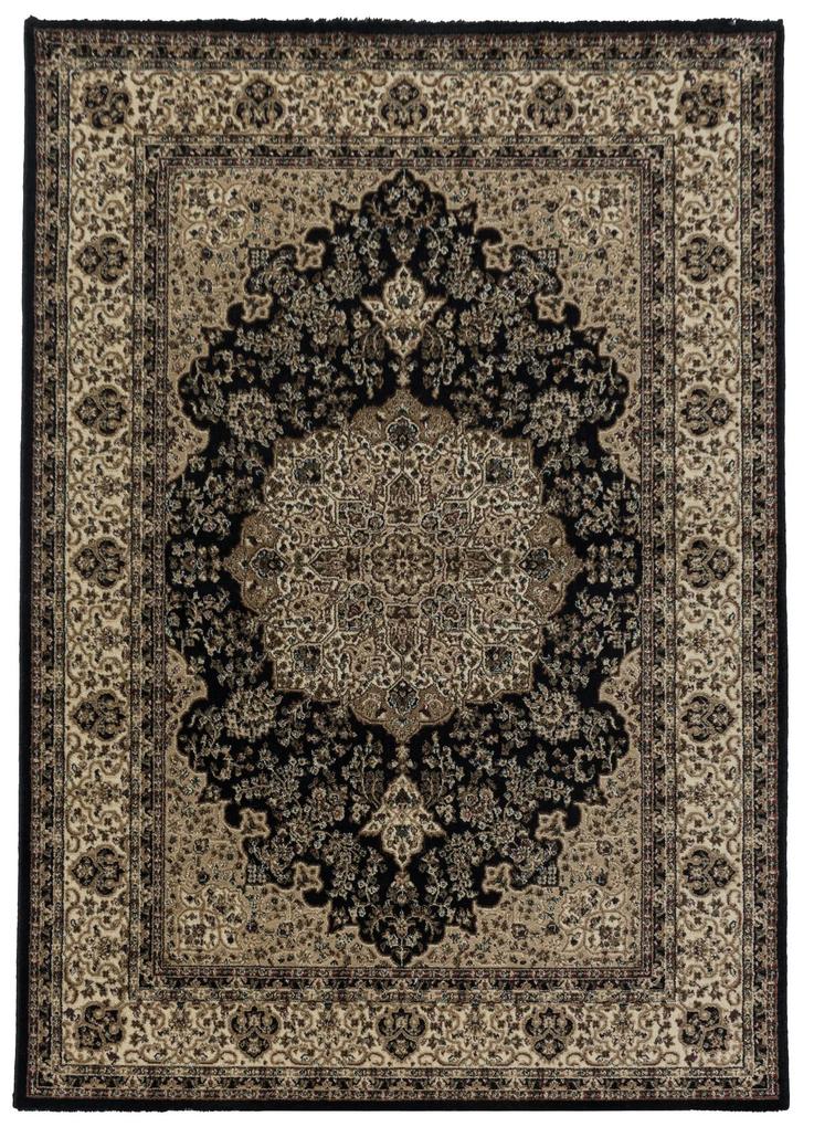 Ayyildiz Kusový koberec KASHMIR 2608, Černá Rozměr koberce: 240 x 340 cm