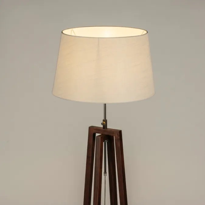 Stojací designová lampa Paola Bianco and Dark Brown