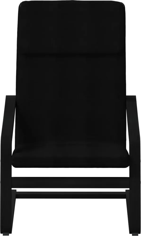 Relaxační křeslo s podnožkou černé textil 3154419