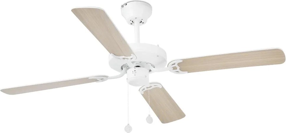 FARO YAKARTA 33712 47,6“ bílá/bílá/javor Reverzní stropní ventilátor