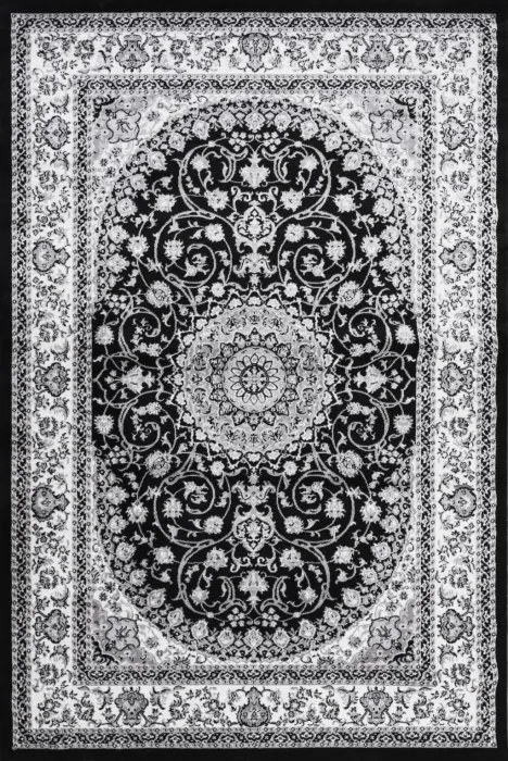 Kusový koberec Silkway X084B black 80 x 150 cm