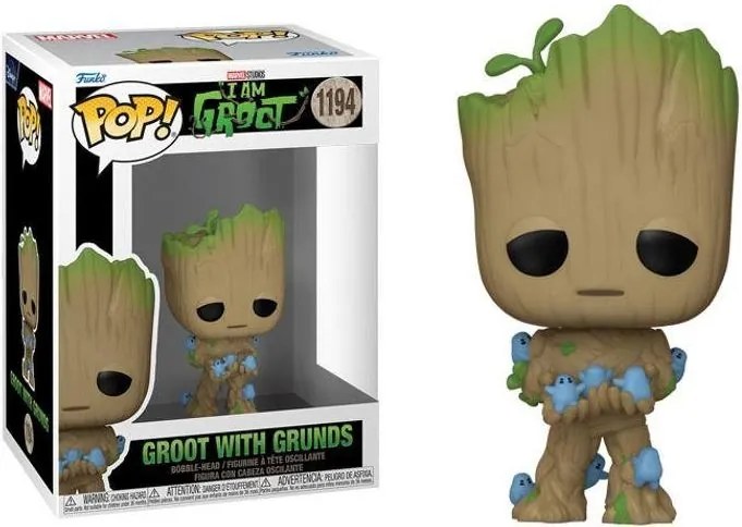 Funko pop marvel: iag- groot w/ grunds