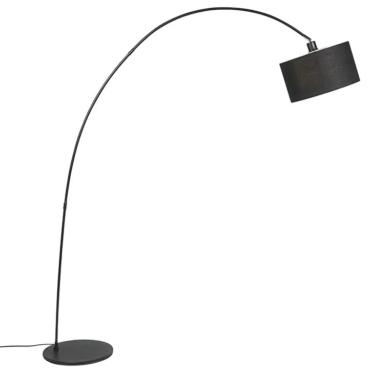 Chytrá moderní oblouková stojací lampa černá vč. WiFi G95 - Vinossa
