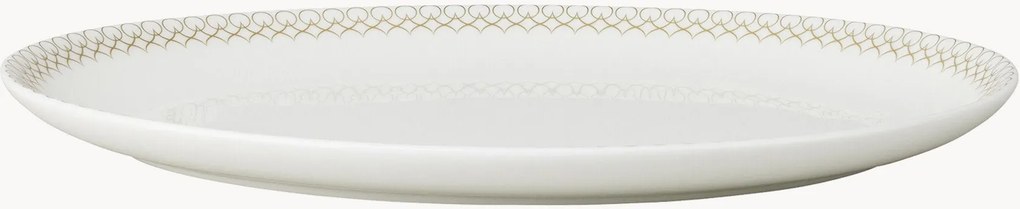 Servírovací talíř z kostního porcelánu Jade