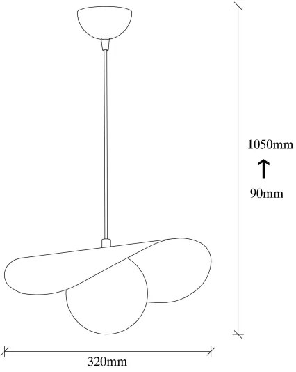 Lustr na lanku VATOZ 1xE27/60W/230V