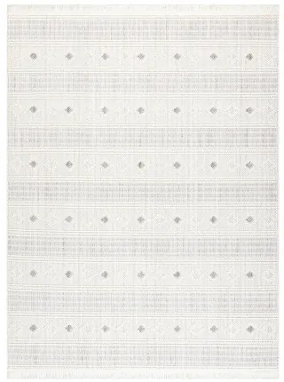 koberec NANO FH69A Diamanty, smyčkový, plošně tkaný bílá / šedá velikost 160x220 cm | krásné koberce cz
