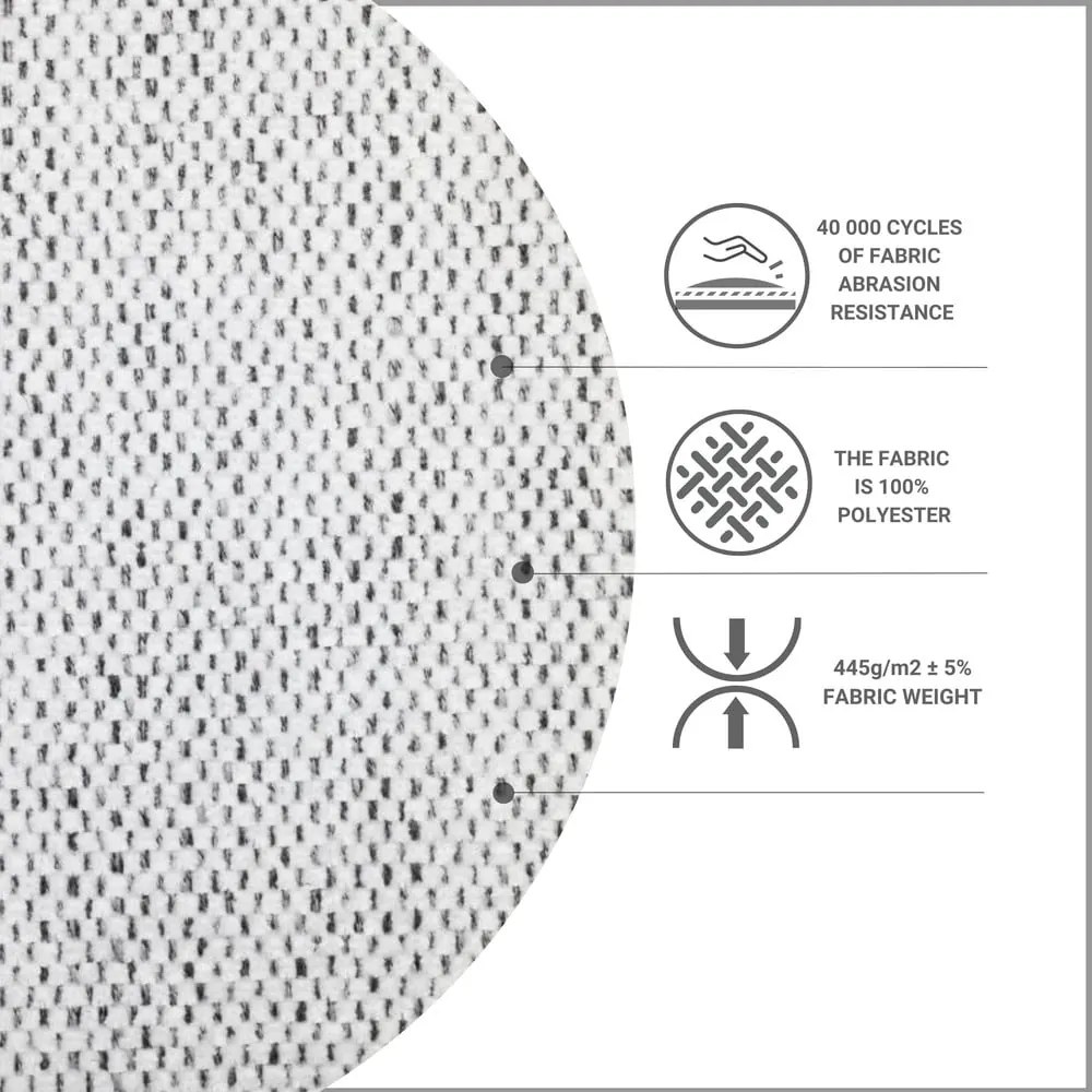 Světle šedá čalouněná dvoulůžková postel s úložným prostorem 160x200 cm Musca – Maison de Rêve