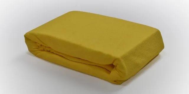 Stanex Froté napínací prostěradlo žluté ROZMĚR: (š/d/h) 200 x 200 x 20 cm
